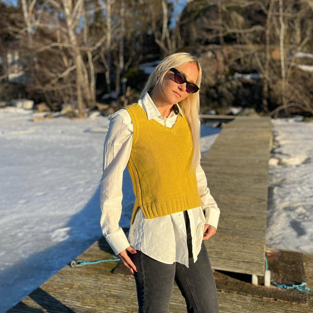 Senape Vest Pattern – Nordic Yarn