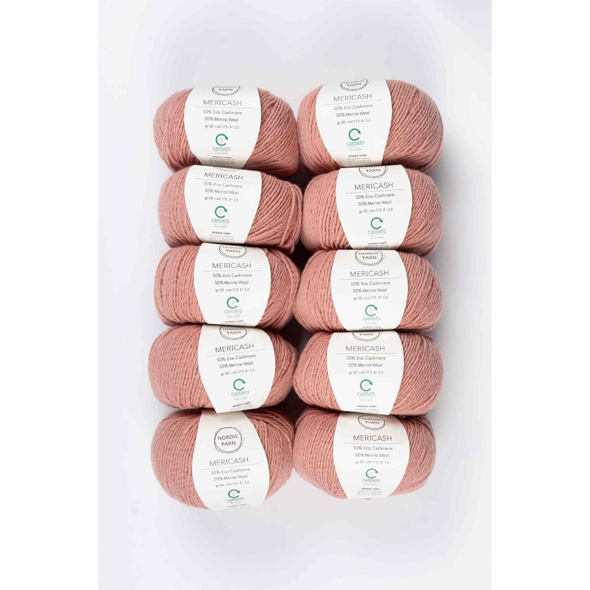 10 Pack of Mericash, 1 color – Nordic Yarn